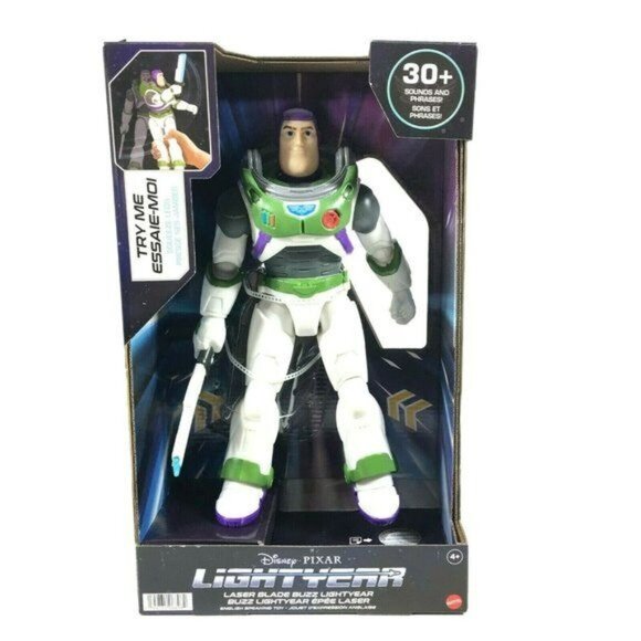 Pixar | Toys | Disney Pixar Lightyear Laser Blade Buzz 2 Interactive ...